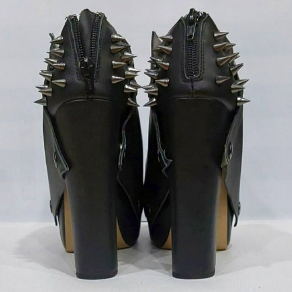 ELLY CLAY | Shoes | Killer Designjenuine Leather Missy Spiked Platform ...